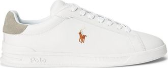 Ralph Lauren Sneaker aus Glattleder mit Pony-Stickerei in
