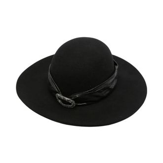 Ermanno Scervino Hut mit breiter Krempe - - Accessories - Damen - Schwarzk - M