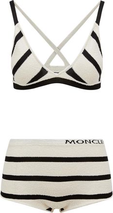 Moncler Bikini rayé en bouclé
