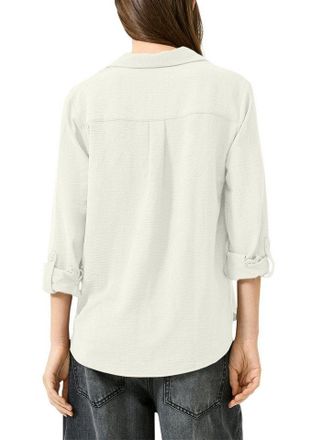 QS by s.Oliver Langarmbluse mit Knopfleiste und Brusttaschen