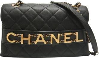 Chanel Sac bandouli&egrave;re vintage Pre-owned - Femme - Pre-owned - Noir - Taille: ONE Size