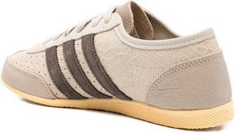 adidas Calf Suede Three-Stripe Sneaker - Brown