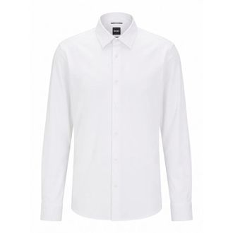 HUGO BOSS Chemise P-Hank Coupe Ajust&eacute;e - Homme - Chemises - Blanc - Taille: 2XL