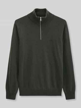 Marc O'Polo Regular Fit Troyer aus Baumwoll-Schurwoll-Mix