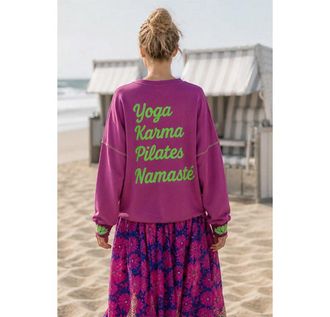 Miss Goodlife Sweatshirt Miss Goodlife Damen MG15016 Roundneck Pilates Crocus