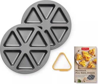 Betty Bossi Backblech Mini-R&ouml;sti, beschichtet, Dreieck - Set (32220)