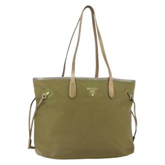 Prada Pre-owned Vintage Nylon Tote - - Pre-owned - Damen - Gr&uuml;n - ONE SIZE