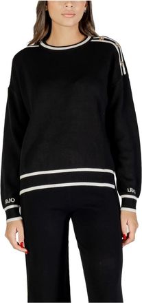 Liu Jo Femme, Sweatshirts et sweats &agrave; capuche, Noir, Taille: 40 FR Better Top