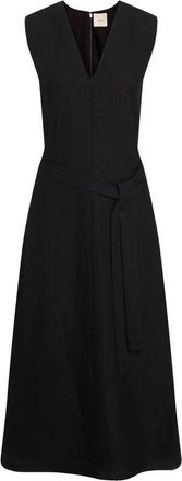 Calvin Klein Damen Sommerkleid aus Lyocell und Leinen LINEN BLEND NS V NECK DRESS