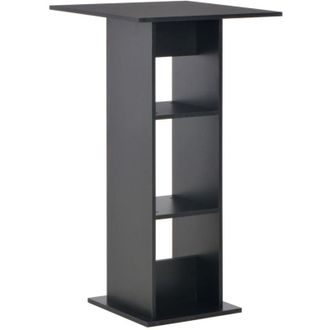 vidaXL Table de bar Noir 60x60x110 cm Vidaxl