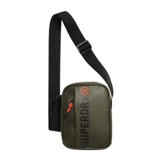 Superdry Tarp Cross Body Kameratasche Olivgr&uuml;n - - Bags - Damen - Gr&uuml;n - ONE SIZE