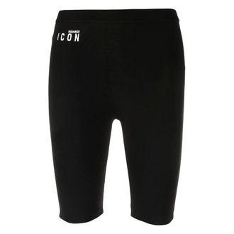 Dsquared2 Femme, Shorts, Noir, Taille: 42 FR Be Icon Cycling Shorts