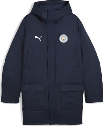 Puma Manchester City Winter-Trainingsjacke Herren, Kleidung, Blau, XL