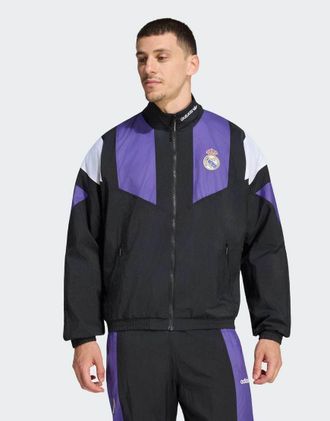 adidas Real Madrid eqt haut de surv&ecirc;tement noir