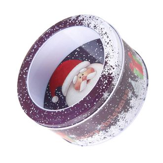 Cabilock 2er Set S&uuml;&szlig;igkeiten Box Aus Eisen Mit Deckel Weihnachtsblechdose Violett Aufbewahrung F&uuml;r Kekse Bonbons Und Bastelbedarf Kompakt Und Langlebig F&uuml;r Wei