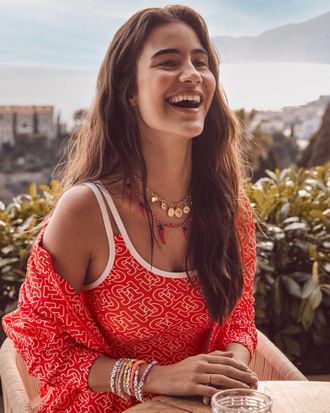 Jott Maillot de bain femme Mono rouge feu Mary monogram - Taille XXL