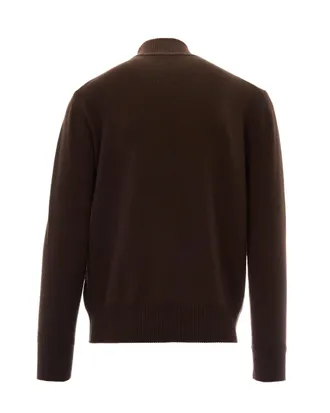 Paolo Pecora Mens Roll-Neck Jumper Beaver Virgin Wool Jumpers Sweater