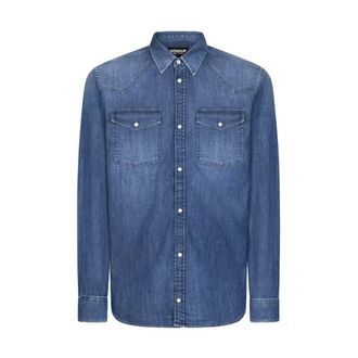 Dondup Herren, Shirts, Blau, LGr&ouml;&szlig;e