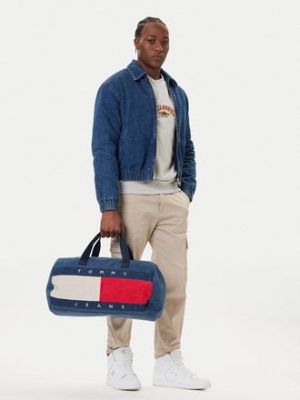 Tommy Jeans Wochenendtasche Tommy Jeans Archive Denim Duffle AM0AM13813 Blau