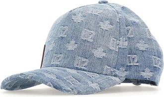 Dsquared2 Homme, Accessoires, Bleu, Taille: ONE Size Casquette de baseball Monogramme
