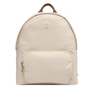 Tommy Hilfiger Rucksack Tommy Hilfiger Popette Dome Backpack AW0AW17939 &Eacute;cru
