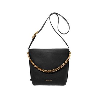 Michael Kors Sac seau &agrave; d&eacute;tail chaine en cuir grain&eacute;