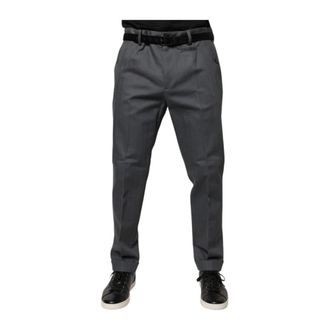 Dolce & Gabbana Graue Bundfaltenhose - - Trousers - Herren - Grau - XL