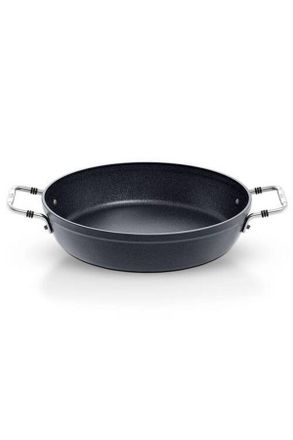 FISSLER Servierpfanne Adamant, Schwarz, Metall, 3.2 L, backofengeeignet, kratzfest, antihaftbeschichtet, Kochen, Pfannen, Servierpfannen