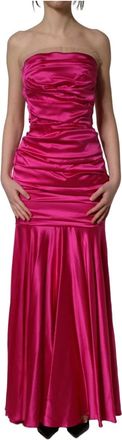Dolce & Gabbana Femme, Robes, Rose, Taille: 34 FR Robe Longue Bustier