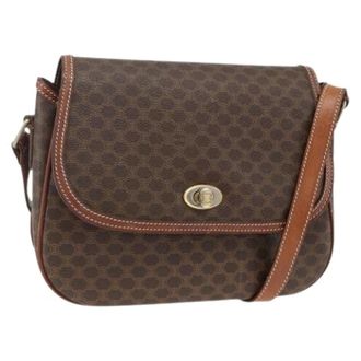 Celine Sac bandouli&egrave;re Vintage Macadam Pre-owned - Femme - Pre-owned - Brun - Taille: ONE Size