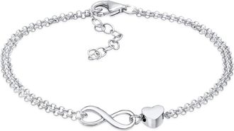 Elli Armband Damen Herz Liebe Unendlichkeit Infinity in 925 Sterling Silber