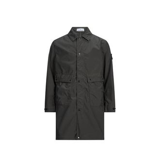 Stone Island Parka mi-longue &agrave; logo