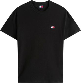 Tommy Jeans Homme, Tops, Noir, Taille: 4XL T-Shirt en coton