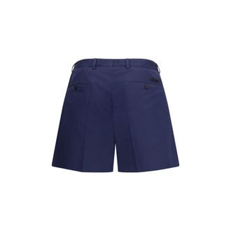 Prada Mens Blue Cotton Bermuda Shorts