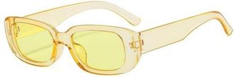 Generic Lunettes De Soleil D&eacute;coratives For Hommes Et Femmes, Monture &Agrave; Petite, Id&eacute;ales For La Conduite, Les Vacances Ou Lext&eacute;rieur(Yellow)