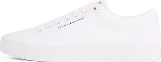 Tommy Hilfiger Herren Vulcanized Sneaker Core Canvas Low Top, Wei&szlig; (White), 44
