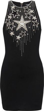 Balmain Stars besticktes kurzes Kleid - - Dresses - Damen - Schwarzk - 2XS