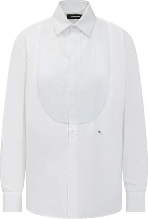 Dsquared2 Femme, Blouses et Chemises, Blanc, Taille: 40 FR Chemise smoking