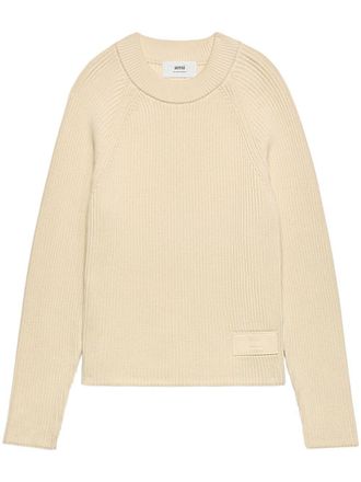 Ami pull à patch logo - Tons neutres