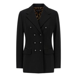 Dolce & Gabbana Femme, Vestes, Noir, Taille: 40 FR Turlington Jacket