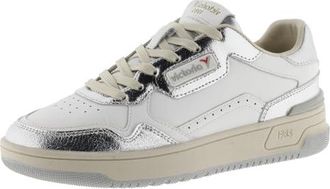 Victoria 1985 Basket Basse C80 Cuir & Pièces Métallisées & Logo Rétro 8800121 pour Femme Plata 41