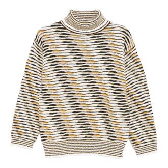 Missoni Femme, Pulls, Multicolore, Taille: 36 FR Pull &agrave; Col Montant C&ocirc;tel&eacute;