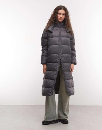The North Face Hydrenalite City veste parka longue en duvet noire-Gris