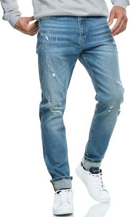 Indicode Hommes INSmalinos Jeans Pants | Jean en Coton avec 5 Poches Mid Destroy Wash 31/32