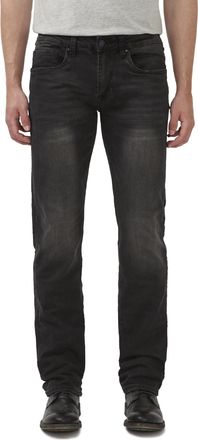 Buffalo David Bitton Herren Straight Six Jeans, Schwarz, Bundweite: 97 cm, beinlänge: 81 cm (38 W / 32 L)
