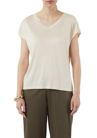 Comma T-Shirt mit V-Ausschnitt