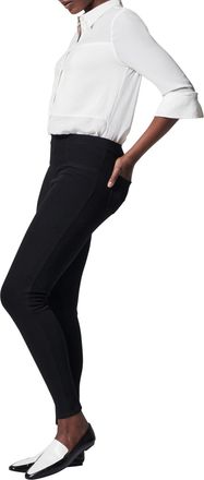 Spanx Damen Ankle Jean-ish Leggings Hose, Schwarz, S EU