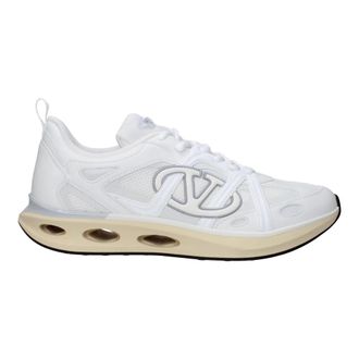 Valentino Garavani Wei&szlig;e Stoff-Sportschuhe - - Shoes - Herren - Wei&szlig; - 44 EU