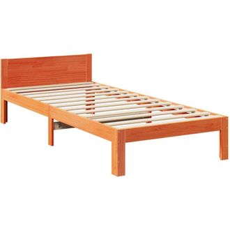 vidaXL Familienbett ohne Matratze Wachsbraun 240x200 cm Massivholz Vidaxl