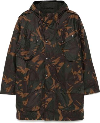 Barbour Wax Camo Parka - Braun